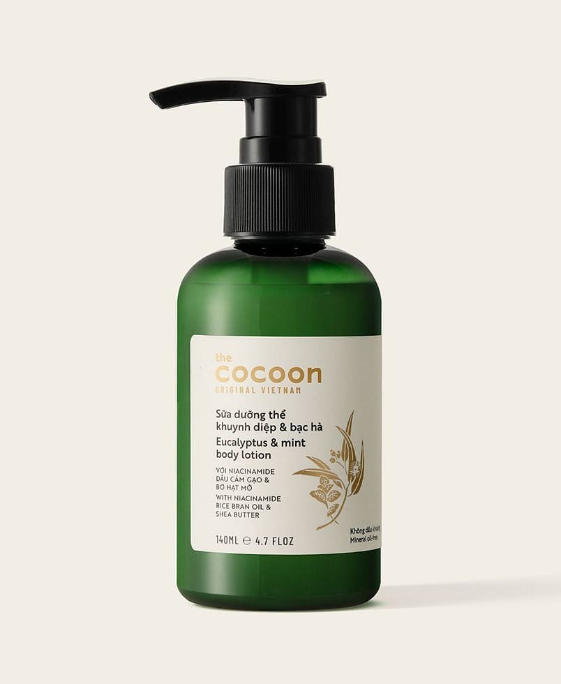 COCOON - EUCALYPTUS & MINT BODY LOTION 140ml - Sữa Dưỡng Thể Khuynh Di